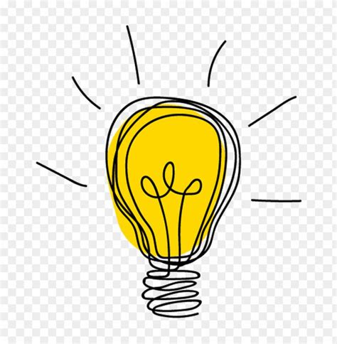 A Yellow Light Bulb With The Word Think Inside It