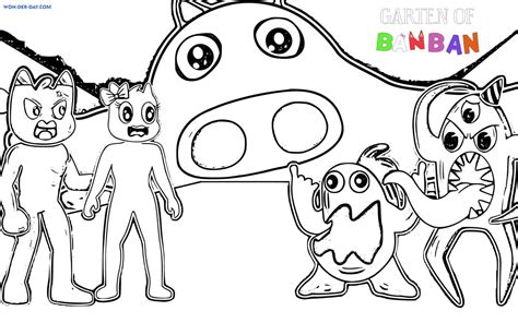 Dibujos De Nabnab De Garten Of Banban Para Colorear Para Colorear