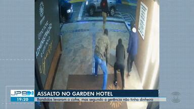 JPB 2ª Edição TV Paraíba Bandidos assaltam Garden Hotel e levam