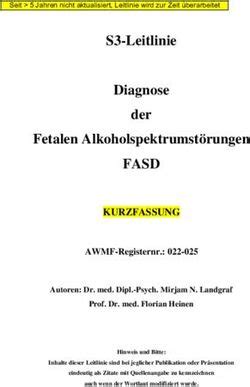 FASD S3 Leitlinie Diagnose der Fetalen Alkoholspektrumstörungen AWMF