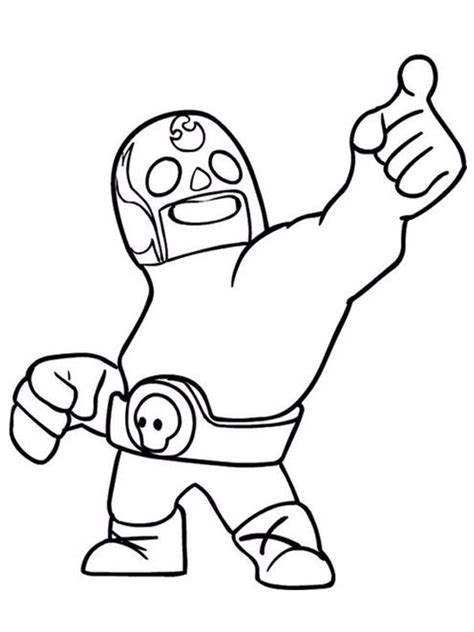 El Primo Brawl Stars De Colorat Desene Planse Si Fise De Colorat 17600