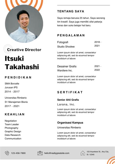 10 Contoh CV Lamaran Kerja Yang Bikin Kamu Dilirik 41 OFF