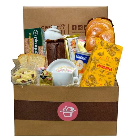 Cesta de Café da Manhã Premium Box Cestas Michelli