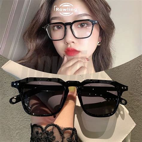 Jual Rowling Ka 315 Kacamata Hitam Bingkai Hitam Anti UV Wanita Pria
