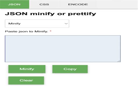 Json Css Minify Or Prettify Chrome Web Store