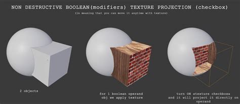 NON DESTRUCTIVE BOOLEAN TEXTURE Boolean Modifiers