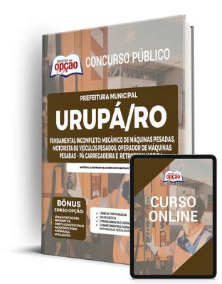 Apostila Prefeitura de Urupá RO 2022 Fundamental Incompleto