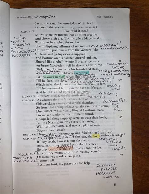 Macbeth Act 3 Scene 5 Worksheet