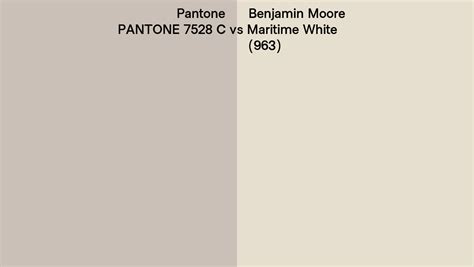 Pantone C Vs Benjamin Moore Maritime White Side By Side