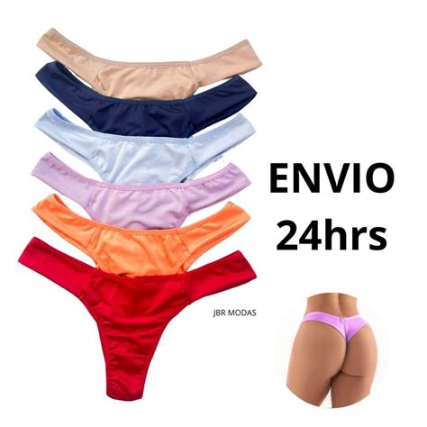 Kit 10 Calcinha Fio Duplo Fio Dental Levanta Bumbum De Poliamida