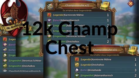 Lords Mobile 12k CHAMP Chest Opening 8 GOLD Manes YouTube