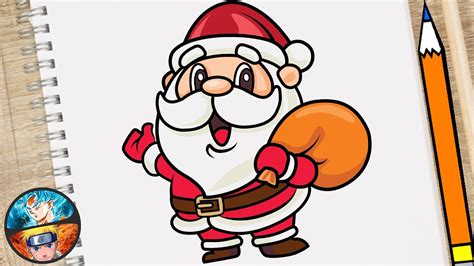 COMO DIBUJAR A PAPÁ NOEL SANTA CLAUS KAWAII YouTube