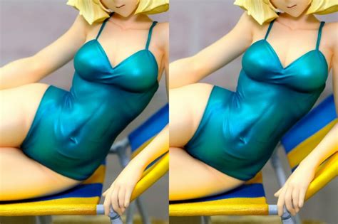 GGGシリーズ セイラマス 休息 フィギュア展示を立体視で撮影 2023 8 12 ボークスホビー天国2撮影 フィギュア立体視ブログ