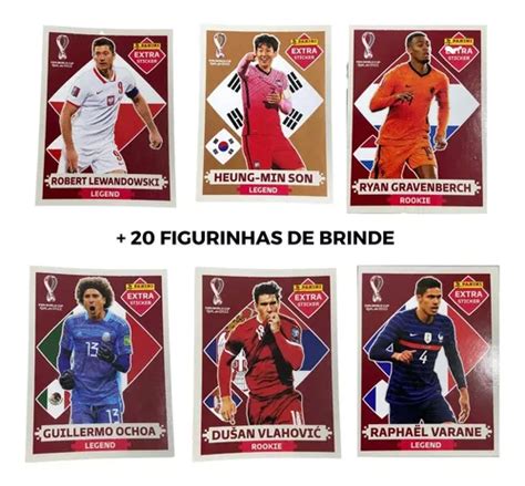 6 Figurinhas Lendárias 20 Figurinhas Brinde Copa Do Mundo