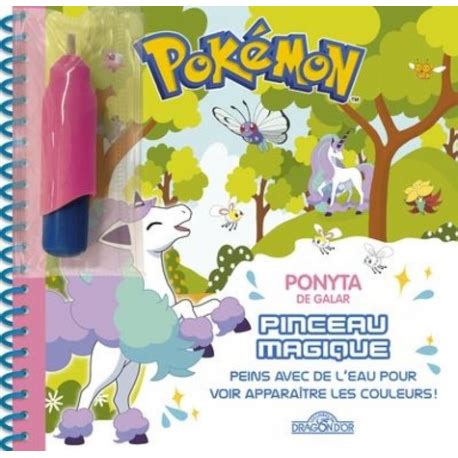 Pokémon Ponyta de Galar Peins avec de l eau pour voir apparaître