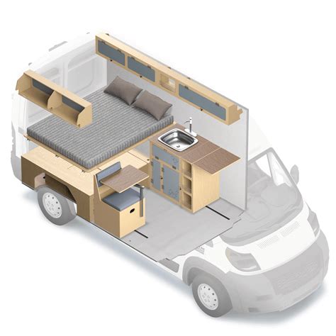 Wilford Camper Van Conversion Kit For Ford Transit Wayfarer Vans