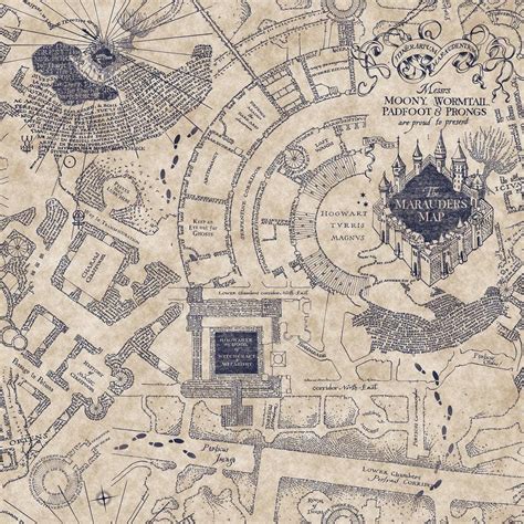Reviews For RoomMates Blue Harry Potter Marauder S Map Vinyl Peel And