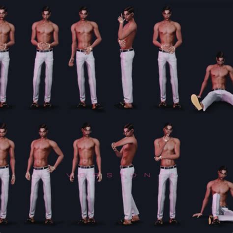 Male Poses 10 Pose Pack CAS By Helgatisha The Sims 4 Sims 4