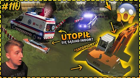 BRACIA NA POLSKIEJ FARMIE 110 SEZON 3 FS19 ZATOPIONA KOPARKA W WODZIE
