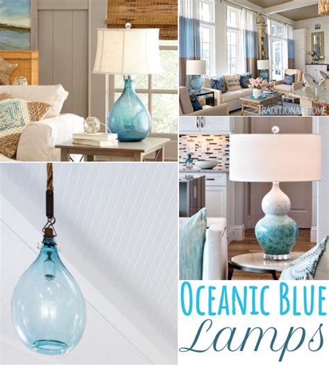 Blue Lamps Lighting Ideas For Coastal Rooms