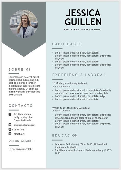 20 Plantillas De CV En Word Gratis Para Descargar 2024