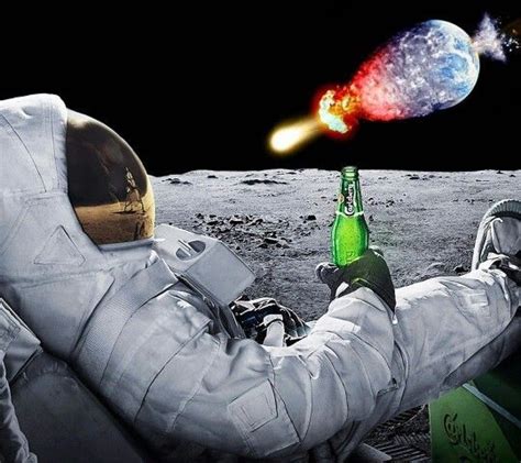 Astronaut Wallpaper Space Art Beer Wallpaper