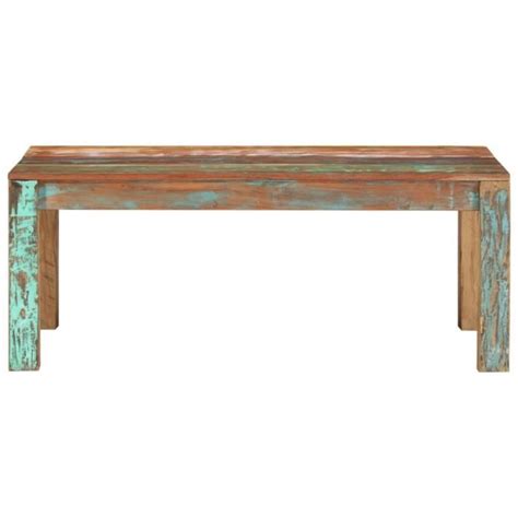 Table basse en bois de récupération solide OVONNI 100x60x40 cm