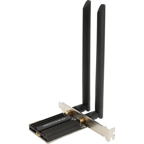 Carte WiFi sans Fil PCIE Carte Réseau WiFi6 Gigabit Tri Bande Carte