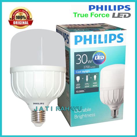 Jual PHILIPS LAMPU LED TRUE FORCE 30W 30 Watt PUTIH Shopee Indonesia