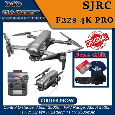 Jual Drone Sjrc F S K Pro Km Version Eis Drone Gps Axis Gimbal