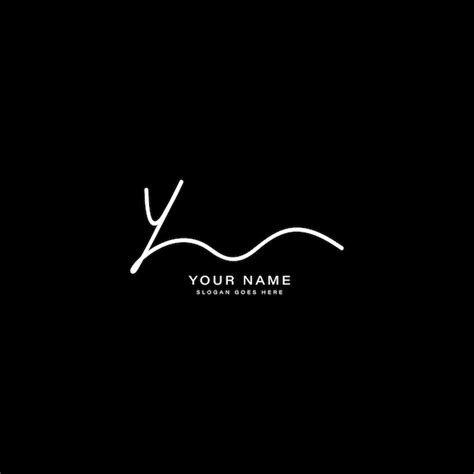 La Letra Inicial Y El Logotipo Escrito A Mano El Alfabeto Y El Icono De