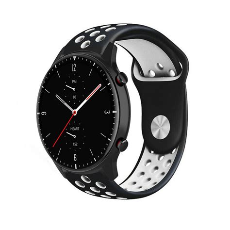 Amazfit GTR 2 Sportarmband Schwarz Weiß Smartwatcharmbaender de
