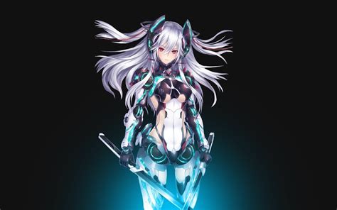 Wallpaper Mecha Girls Sword Anime Girls 1920x1200 Predoidaniel 1670289 Hd Wallpapers