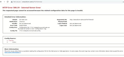 Iis Server Error In FH FileHold WebClient Application Stack Overflow