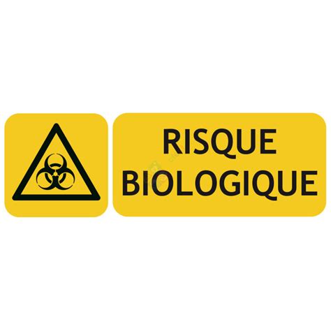 Signalisation d avertissement risque bilogique picto ISO7010 Matière