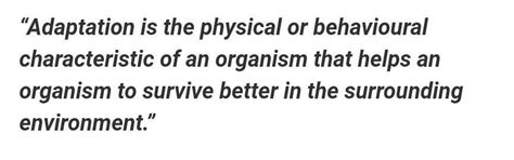 Define The Following Term Adaptation Brainly In