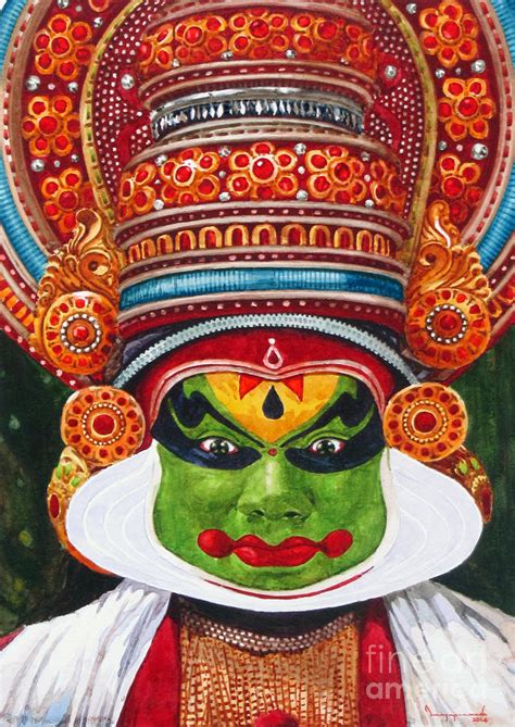 Kathakali Dancer 2 Painting By Jeyaprakash M