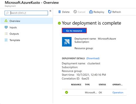 Quickstart Create An Azure Data Explorer Cluster And Database Azure Data Explorer Microsoft