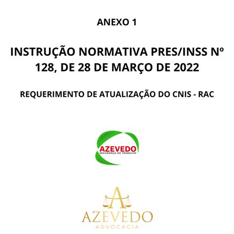 INSTRUÇÃO NORMATIVA PRES INSS Nº 128 DE 28 DE MARÇO DE 2022