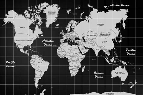 Présentation 55 imagen carte du monde en noir et blanc fr
