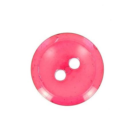 Boutons Rose X30 22 Mm Bt 2 Trous Transparent Cuvet