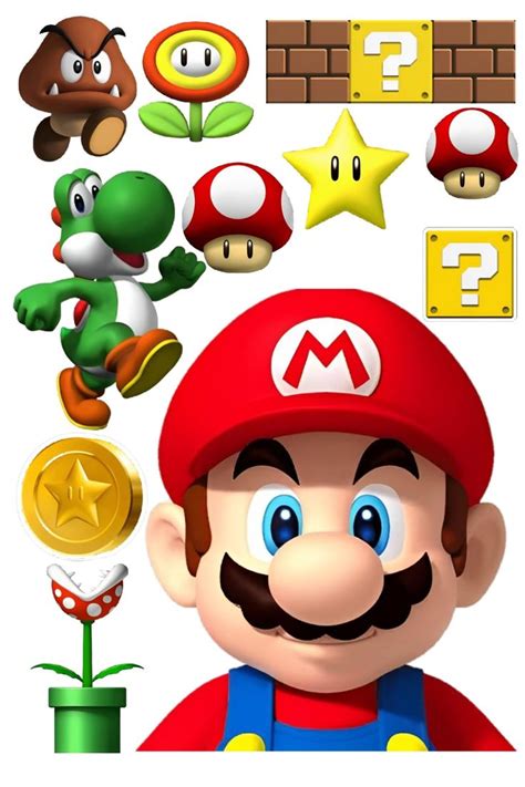 Topper De Mario Bross En 2023 Decoracion De Mario Bros Tortas De