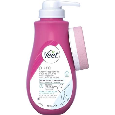Pure Crème Dépilatoire Sous La Douche Corps Jambes Peaux