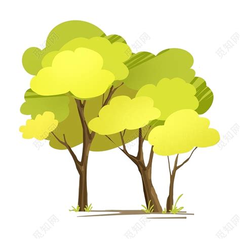 绿色树木植物元素图片素材免费下载 觅知网