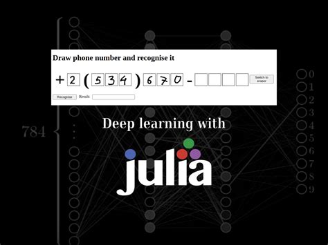 deep learning with julia how to build and train a model using a neural network