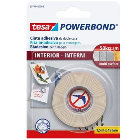 CINTA ADHESIVA DE DOBLE CARA PARA MONTAJE EN INTERIORES TESA POWERBOND