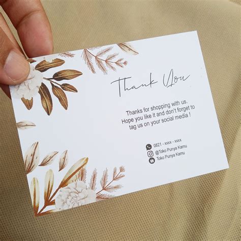 Detail Contoh Kartu Ucapan Terima Kasih Olshop Koleksi Nomer 46