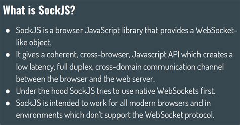 websocket与sock js介绍