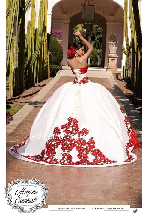 RUFFLED CHARRO QUINCEANERA DRESS BY RAGAZZA FASHION M25 125 White