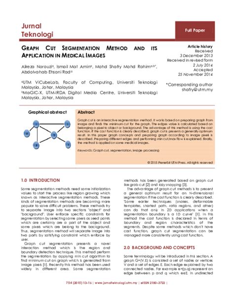 pdf graph cut segmentation method and its application in medical images abdolvahab ehsani